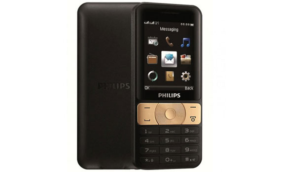 Điện thoại Philips E180 đen vàng 2 sim giá rẻ tại Nguyễn Kim