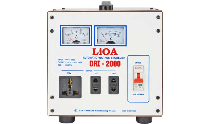 Ổn áp Lioa 1P DRI-2KVA - DRI-2000 chính hãng | nguyenkim.com