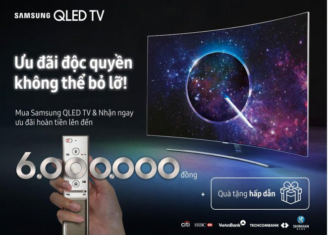 Mua tivi Samsung, nhận ngay ưu đãi hoàn tiền lên đến 6 triệu đồng