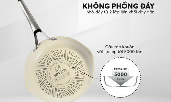 Chảo Inox liền khối Elmich Hera EL-8227 size 26cm Chính Hãng | Nguyễn Kim