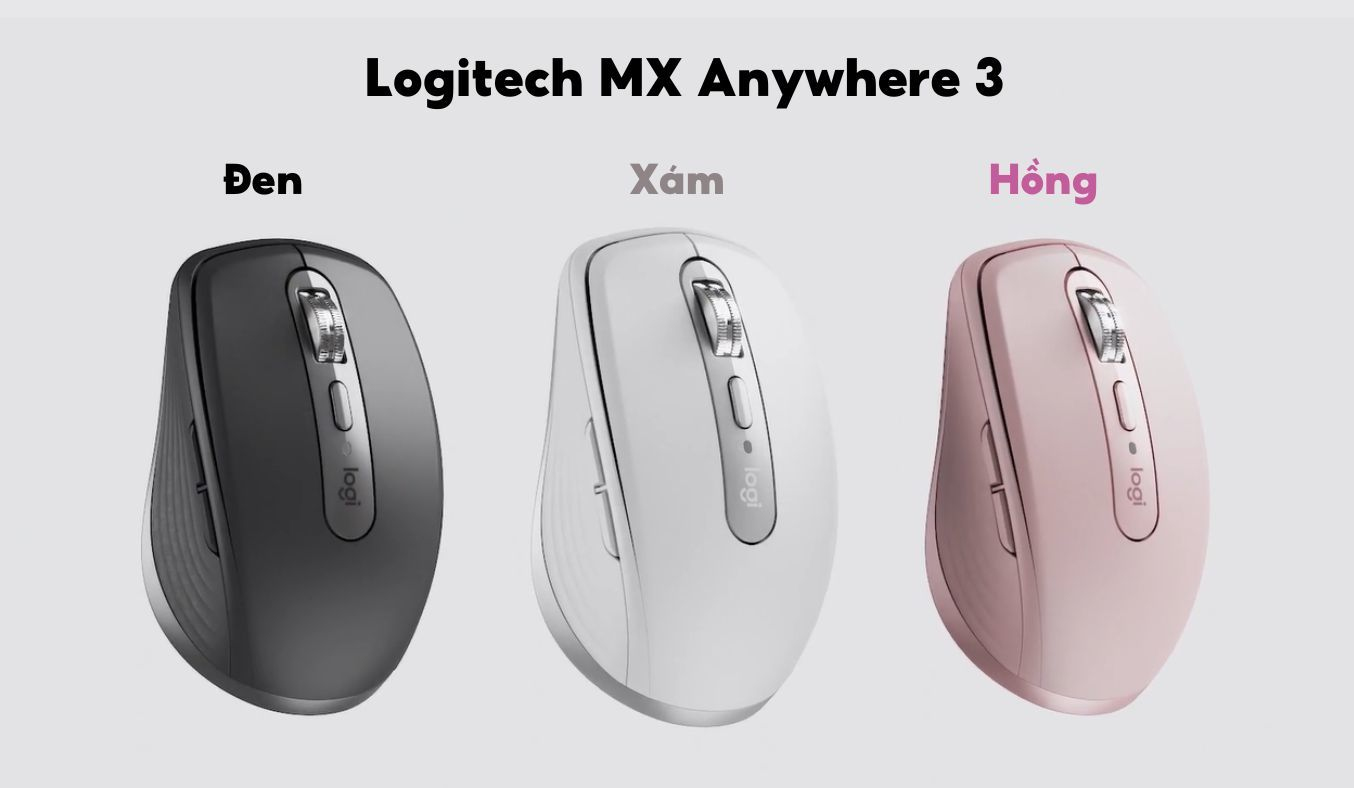 Chuột không dây Logitech MX Anywhere 3 Hồng (910-005994) Chính Hãng ...