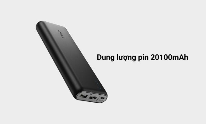 Pin Sạc Dự Phòng Anker Powercore 20100mAh A1271 Đen | Nguyễn Kim