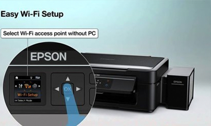 Máy in phun màu đa năng Epson L455 giá tốt tại nguyenkim.com