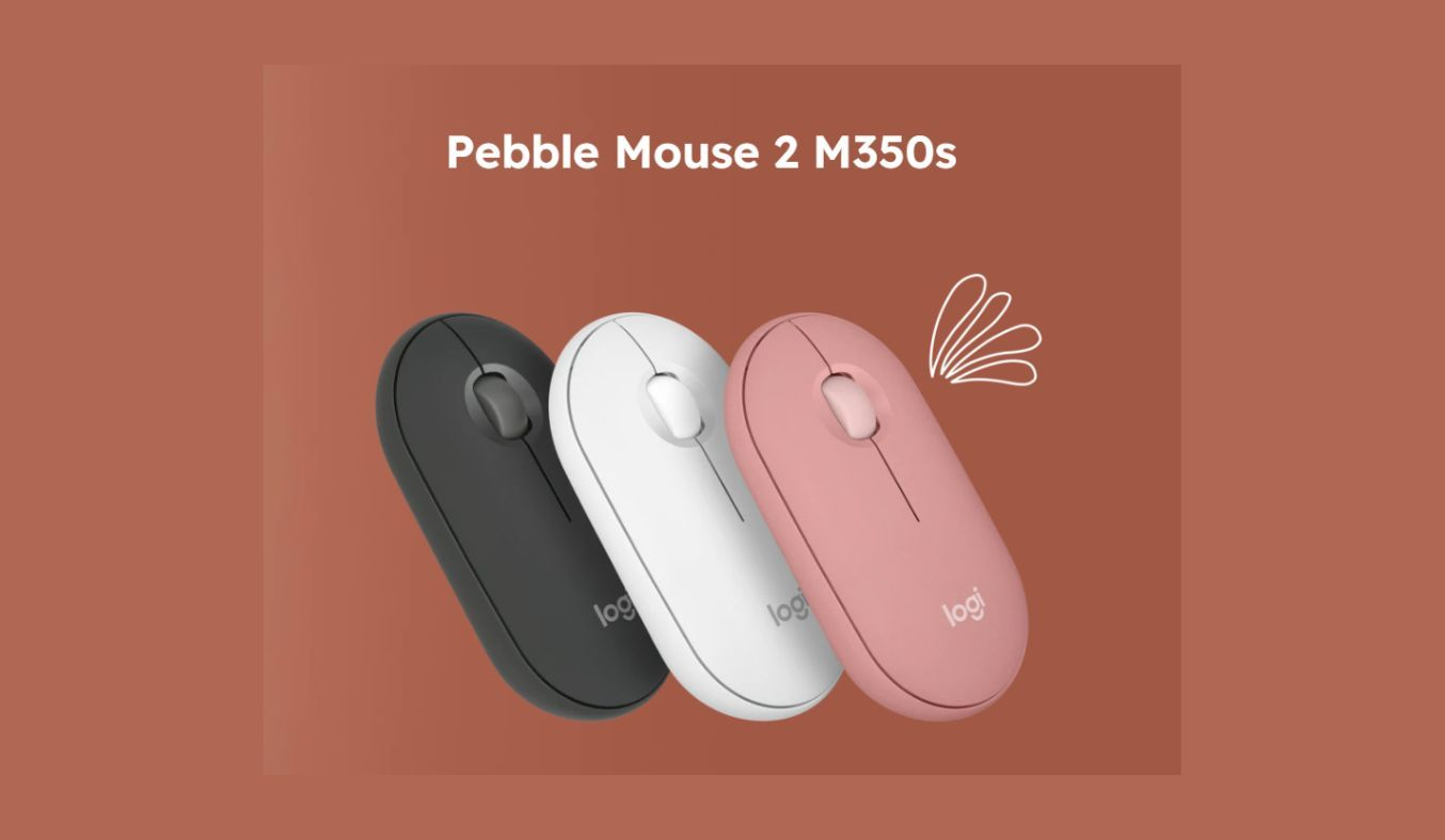 Chuột không dây Logitech Pebble Mouse 2 M350s Đen Chính Hãng | Nguyễn Kim