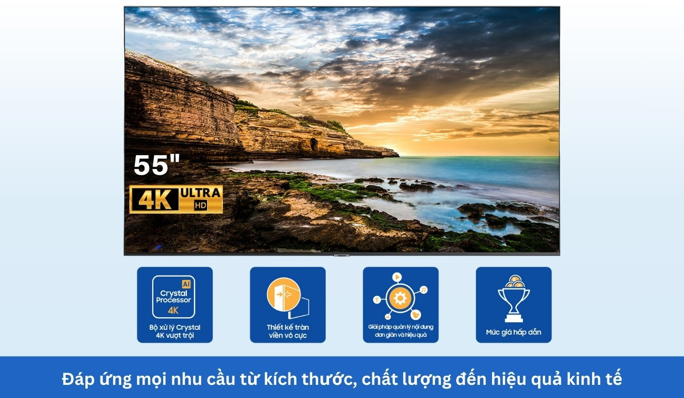 Màn hình LFD Samsung LH55QETELGCXXV Giá Rẻ, Chính Hãng | Nguyễn Kim