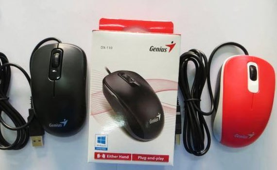 Chuột máy tính Genius DX110 màu đỏ giá ưu đãi tại nguyenkim.com