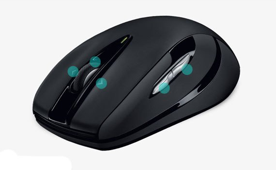 Chuột không dây Logitech M545 màu đen giá rẻ tại Nguyễn Kim