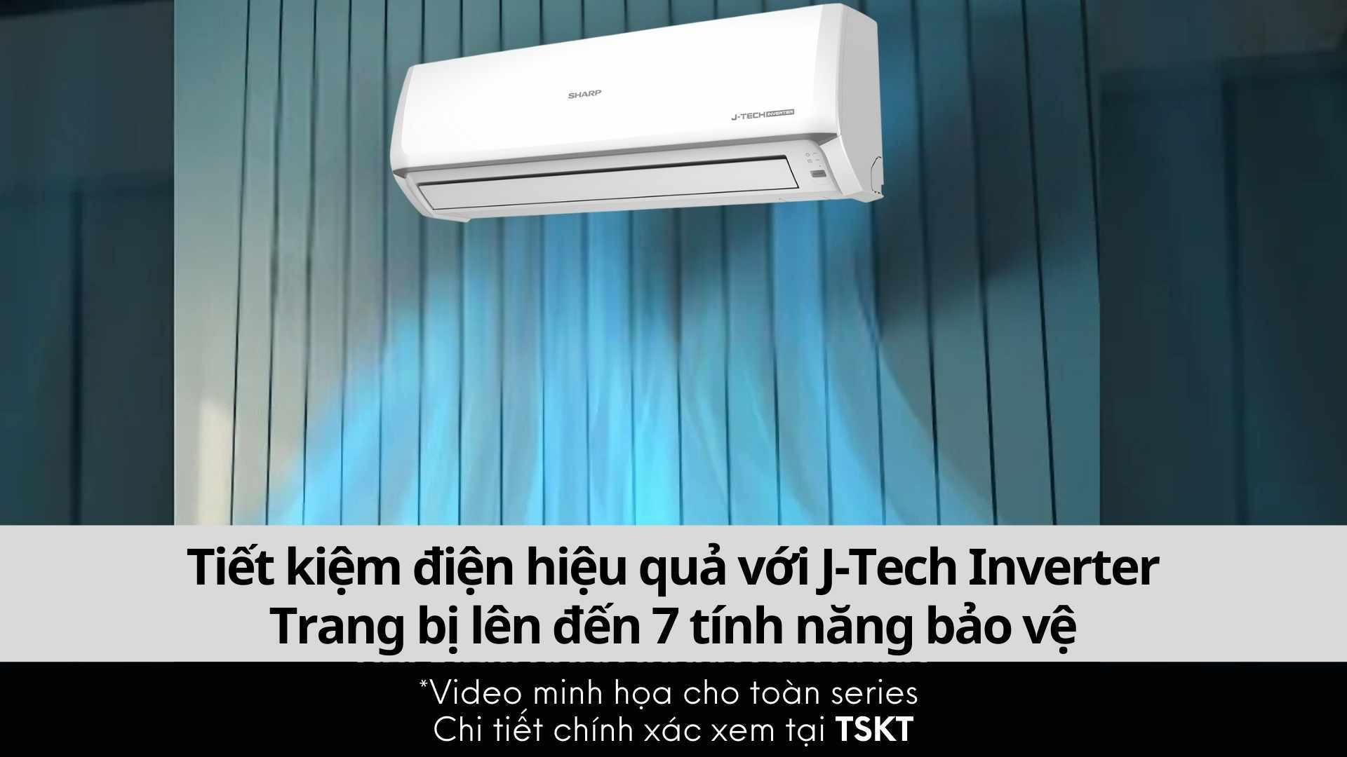 Máy Lạnh Sharp Inverter 1 HP AH-X10ZEW Giá Rẻ, Chính Hãng | Nguyễn Kim