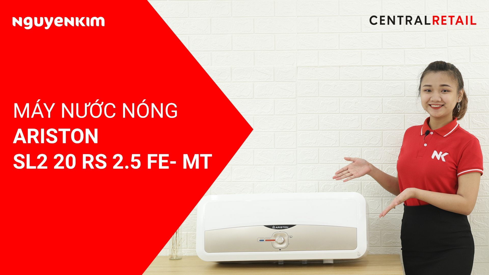 Máy Nước Nóng Ariston SL2 20 RS 2.5 FE- MT Giá Tốt | Nguyễn Kim