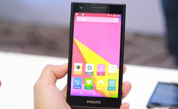 Philips S358 vàng màn hình 5 inch, giá tốt tại Nguyễn Kim