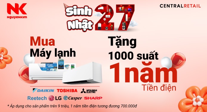 Nguyễn Kim - Siêu thị điện máy, điện lạnh giá tốt