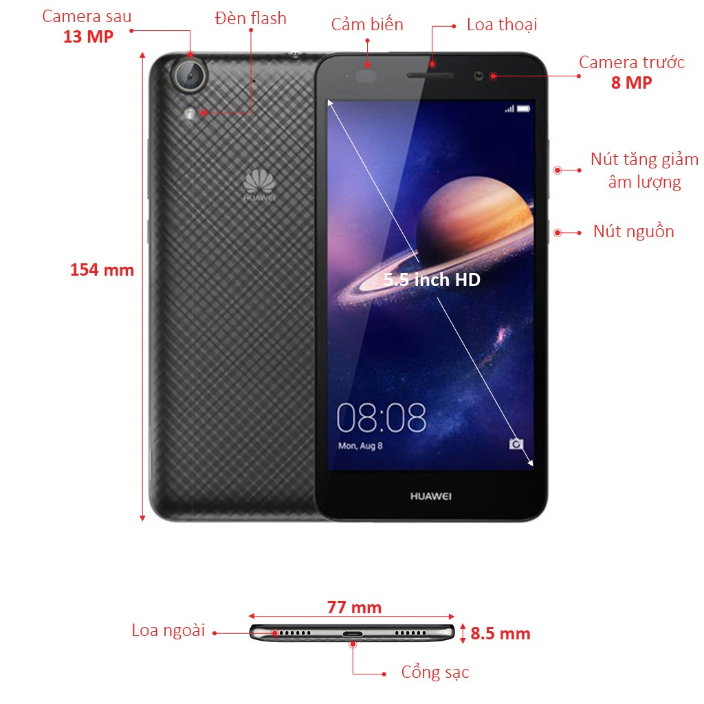Điện thoại Huawei Y6II chính hãng giá tốt tại nguyenkim.com