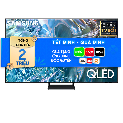 Tivi QLED Samsung 4K 55 inch QA55Q60D, Giá Rẻ, Chính Hãng | Nguyễn Kim