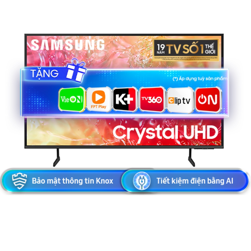 Smart Tivi Samsung 4K 65 inch UA65DU7000, Giá Rẻ, Chính Hãng | Nguyễn Kim