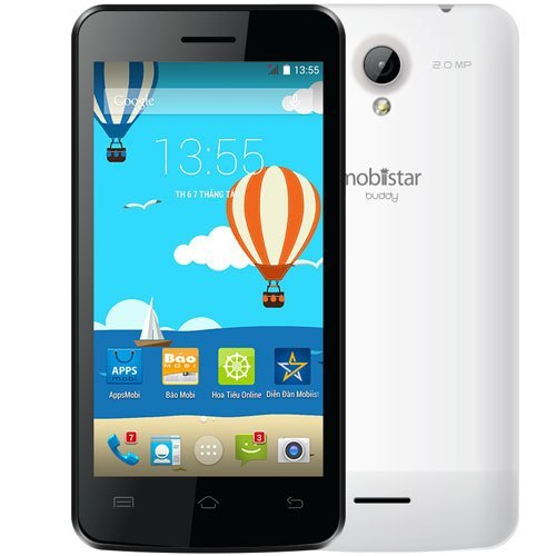 Điện thoại Mobiistar Buddy trắng giá tốt, ưu đãi tại nguyenkim.com