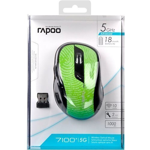 Chuột không dây Rapoo 7100P màu xanh lá cây giá rẻ tại Nguyễn Kim