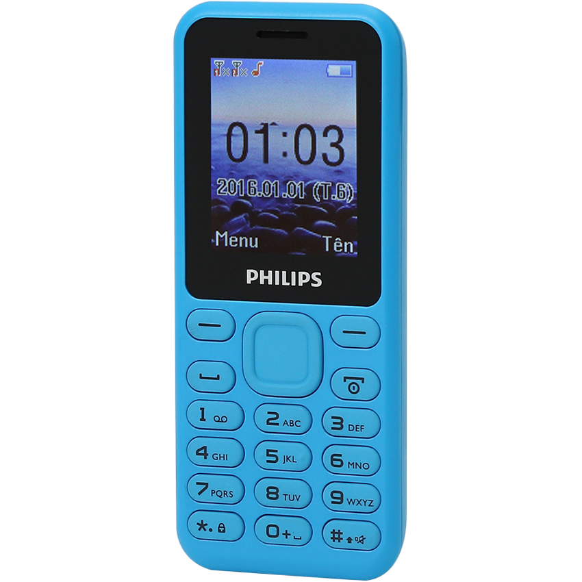 Philips E105 xanh duong chính hãng, giá tốt | nguyenkim.com