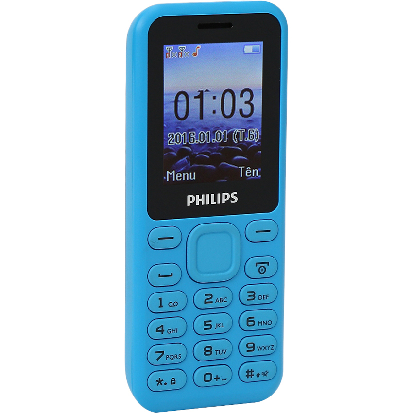 Philips E105 xanh duong chính hãng, giá tốt | nguyenkim.com