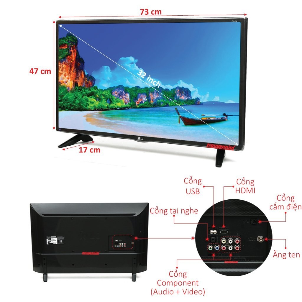 Tivi Led LG 32 inches 32LH512D giá tốt tại Nguyễn Kim