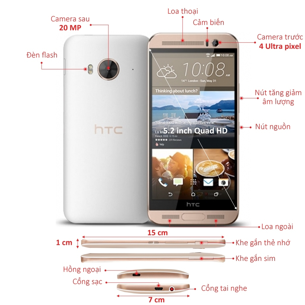 Điện thoại HTC ONE ME dual sim mới đã có bán tại Nguyễn Kim