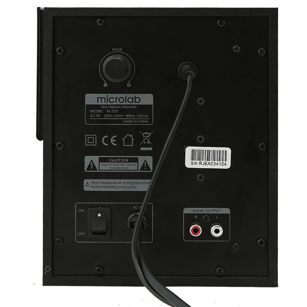 Loa vi tính Microlab M200/2.1 màu đen, giá rẻ tại Nguyễn Kim