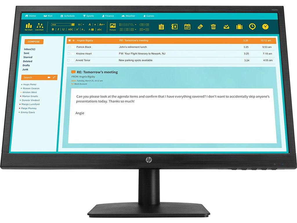 Màn hình vi tính HP N223V (1RM23AA) chính hãng tại Nguyễn Kim