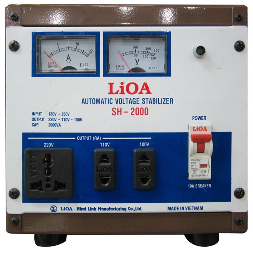Ổn áp Lioa 1P SH-2KVA - SH-2000 chính hãng | nguyenkim.com
