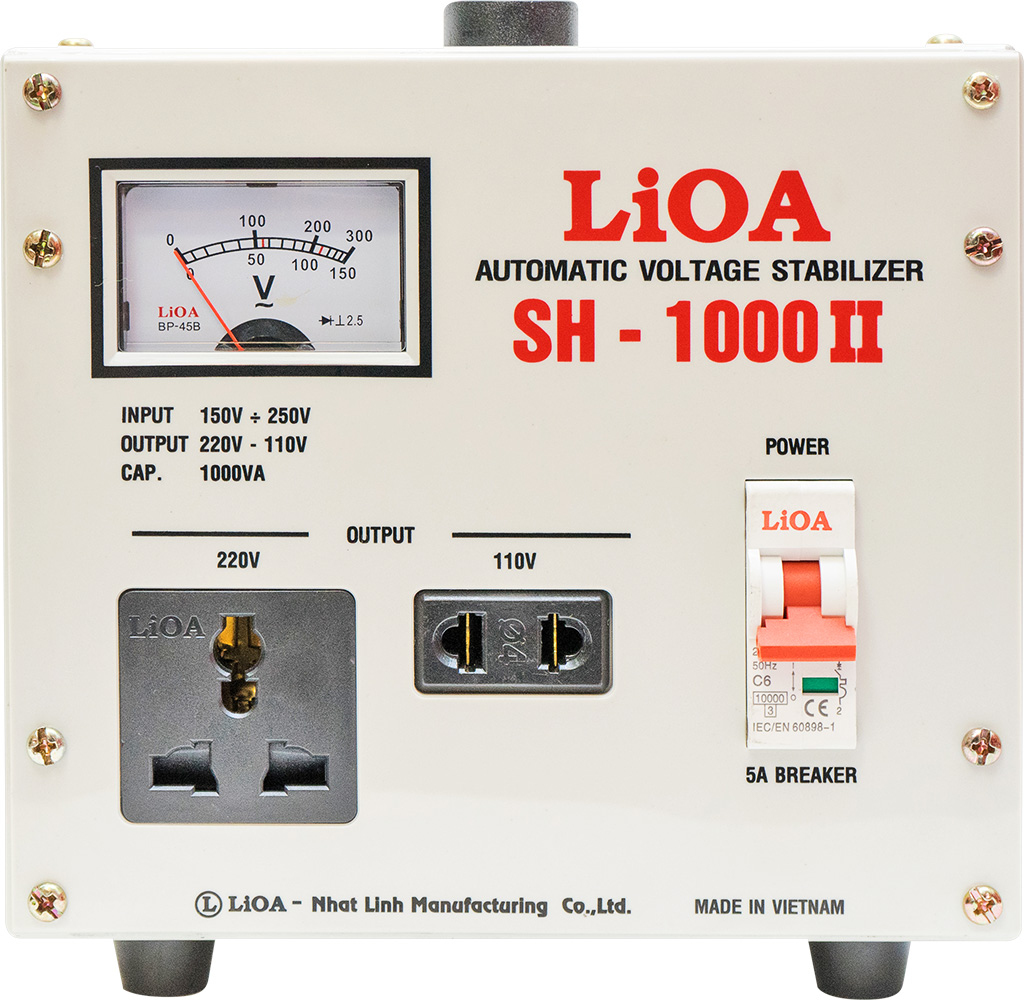 Ổn áp Lioa 1P SH-1KVA II SH-1000II giá hấp dẫn tại Nguyễn Kim