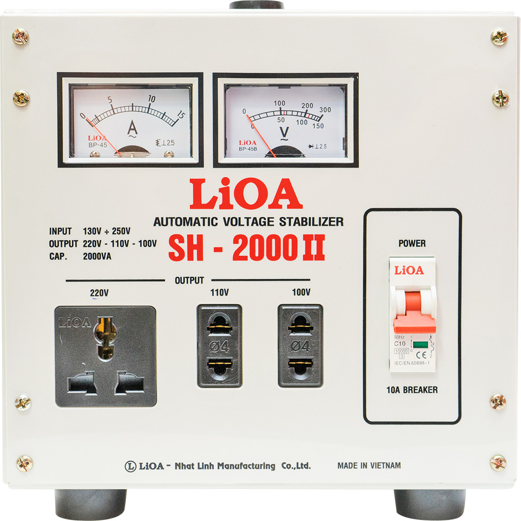 Ổn áp Lioa 1P SH-2KVA II SH-2000II giá ưu đãi tại Nguyễn Kim