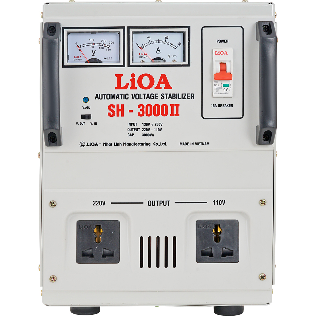 Ổn áp Lioa 1P SH-3KVA II SH-3000II giá rẻ tại Nguyễn Kim