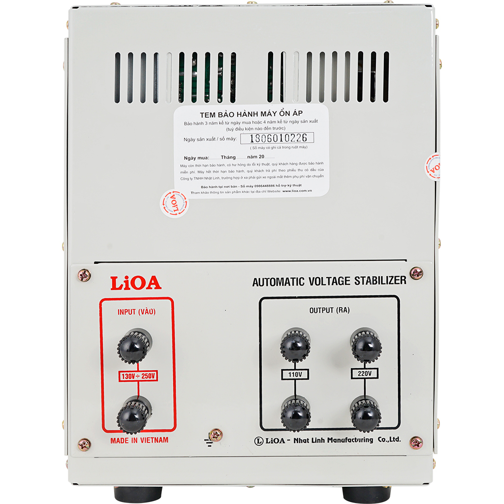 Ổn áp Lioa 1P SH-3KVA II SH-3000II giá rẻ tại Nguyễn Kim