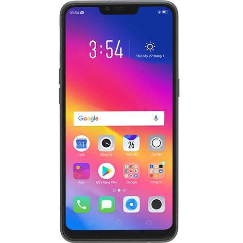 Điện thoại Oppo A3s (1853) màu tím đen chính hãng tại Nguyễn Kim