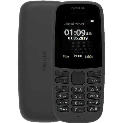 Điện Thoại Nokia 105 SS Black giá tốt | Nguyễn Kim
