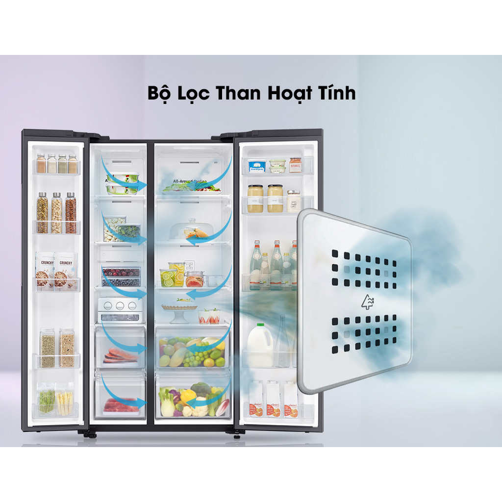 RS62R5001B4/SV Tủ Lạnh Samsung 680 lít: Giá tốt 5/2024, trả góp 0%