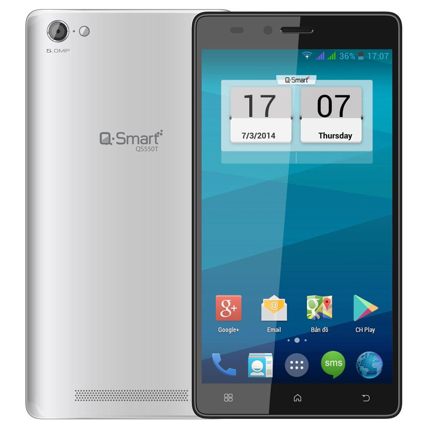 Điện thoại Q-Smart QS550T bạc chính hãng giá rẻ tại Nguyễn Kim