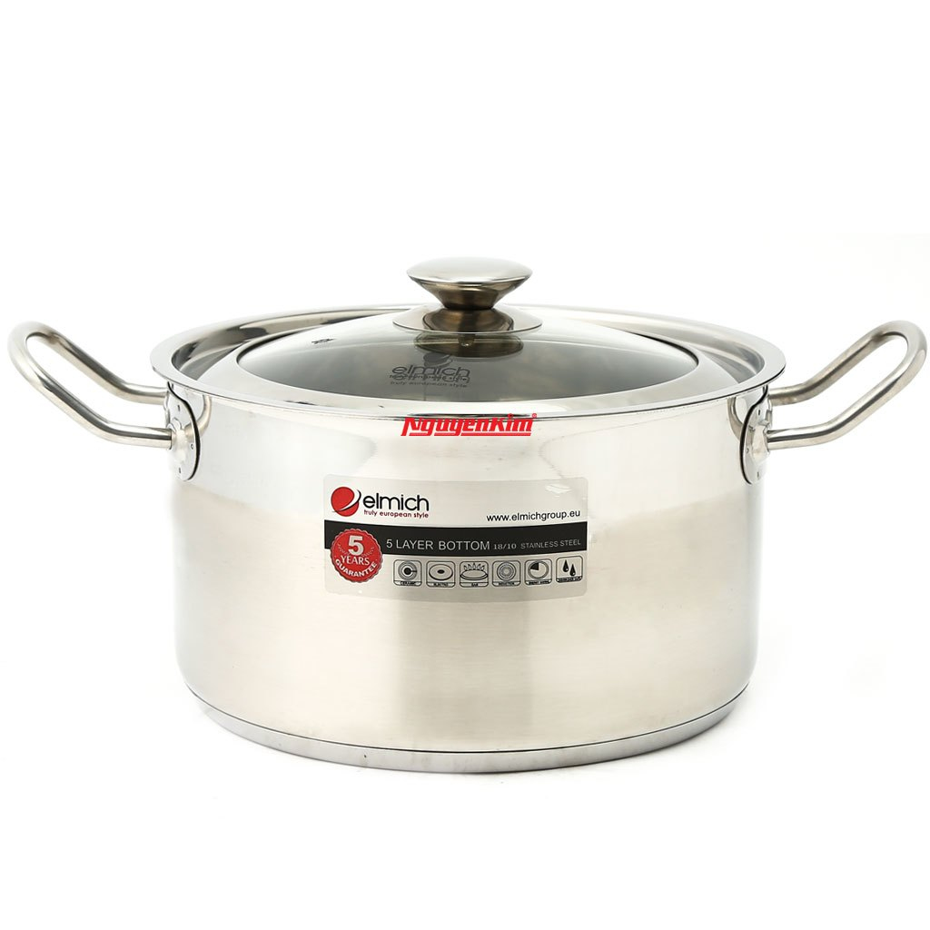 Nồi inox Elmich Luxor 304 24cm chính hãng | nguyenkim.com