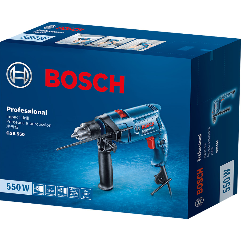 Máy khoan động lực Bosch GSB 550 SET cải tiến tại nguyenkim.com