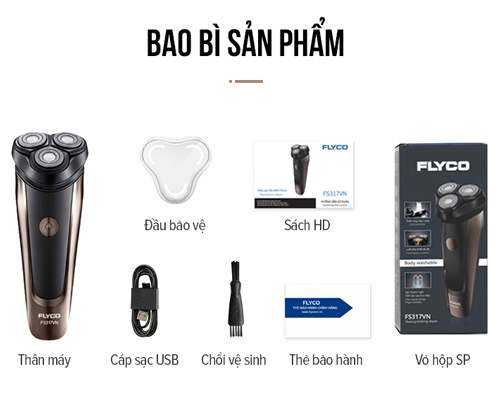 Máy Cạo Râu Flyco FS-317VN Chính Hãng, Giá Tốt | Nguyễn Kim