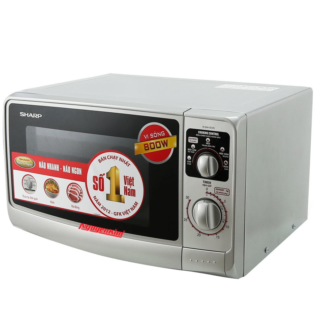 Lò vi sóng Sharp R-20A1(S)VN chính hãng giá tốt tại Nguyễn Kim
