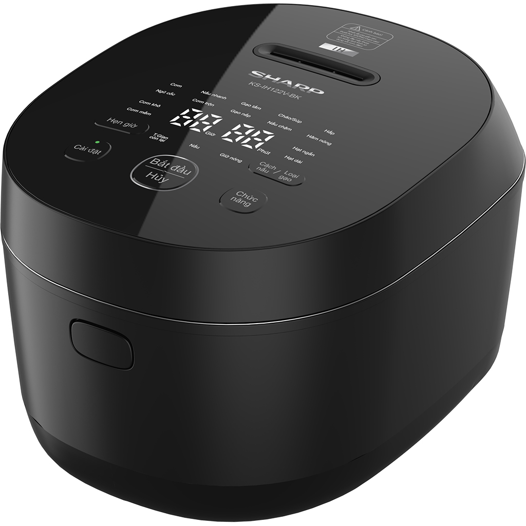 Nồi Cơm Điện Cao Tần Sharp 1.2 Lít KS-IH122V-BK Chính Hãng | Nguyễn Kim