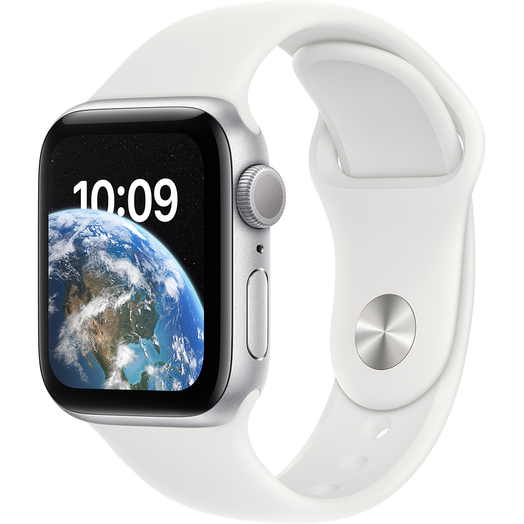 Apple Watch SE GPS 40mm viền nhôm dây silicone Trắng | Nguyễn Kim