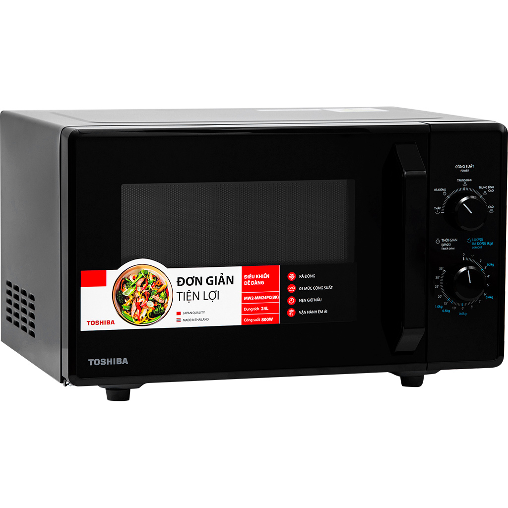Lò vi sóng Toshiba 24 lít MW2-MM24PC(BK) Chính Hãng, Giá Tốt | Nguyễn Kim