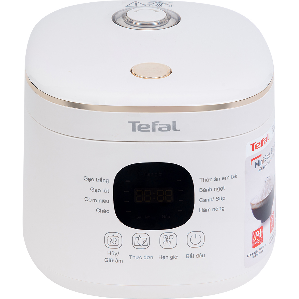 Nồi cơm điện tử Tefal Rice Mate Mini 0.7 lít RK515168 Giá Tốt | Nguyễn Kim
