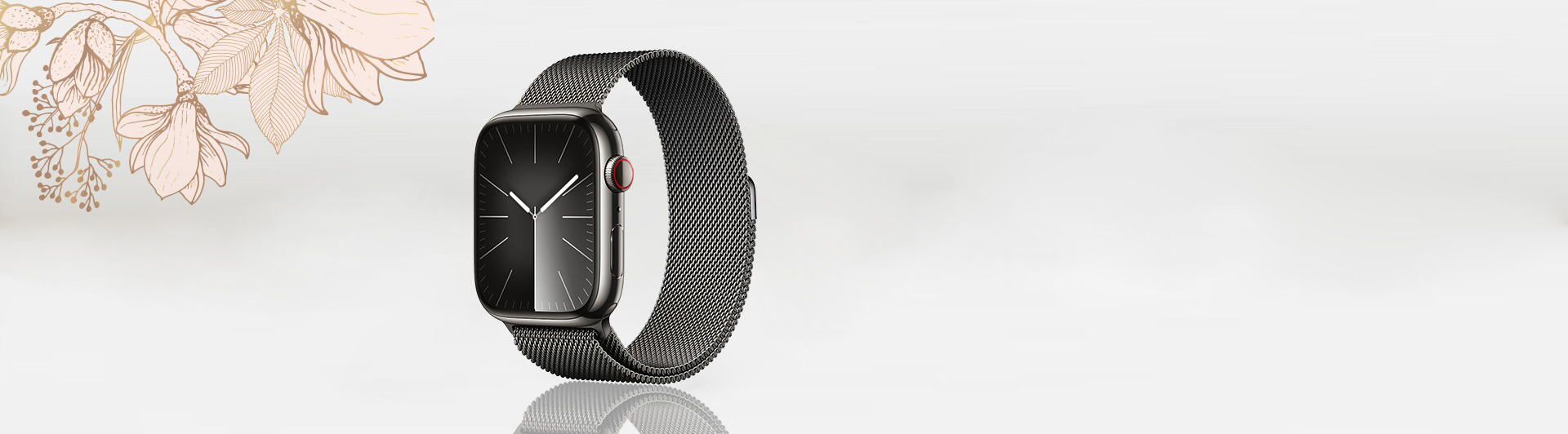 Apple Watch Series 9 LTE 41mm viền thép dây thép Graphite | Nguyễn Kim