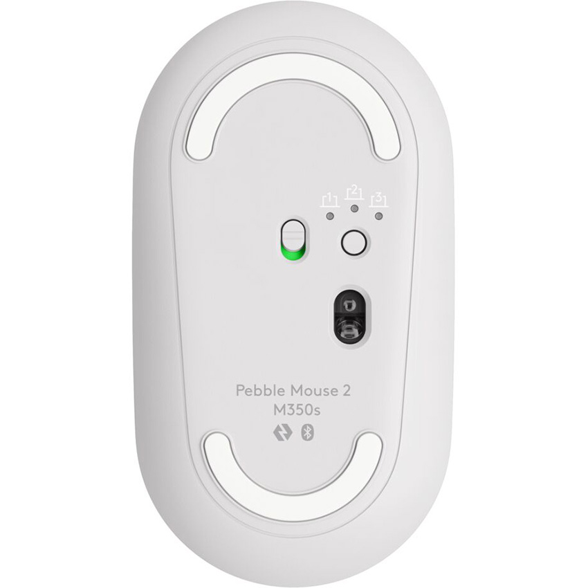 Chuột không dây Logitech Pebble Mouse 2 M350s Trắng Chính Hãng | Nguyễn Kim