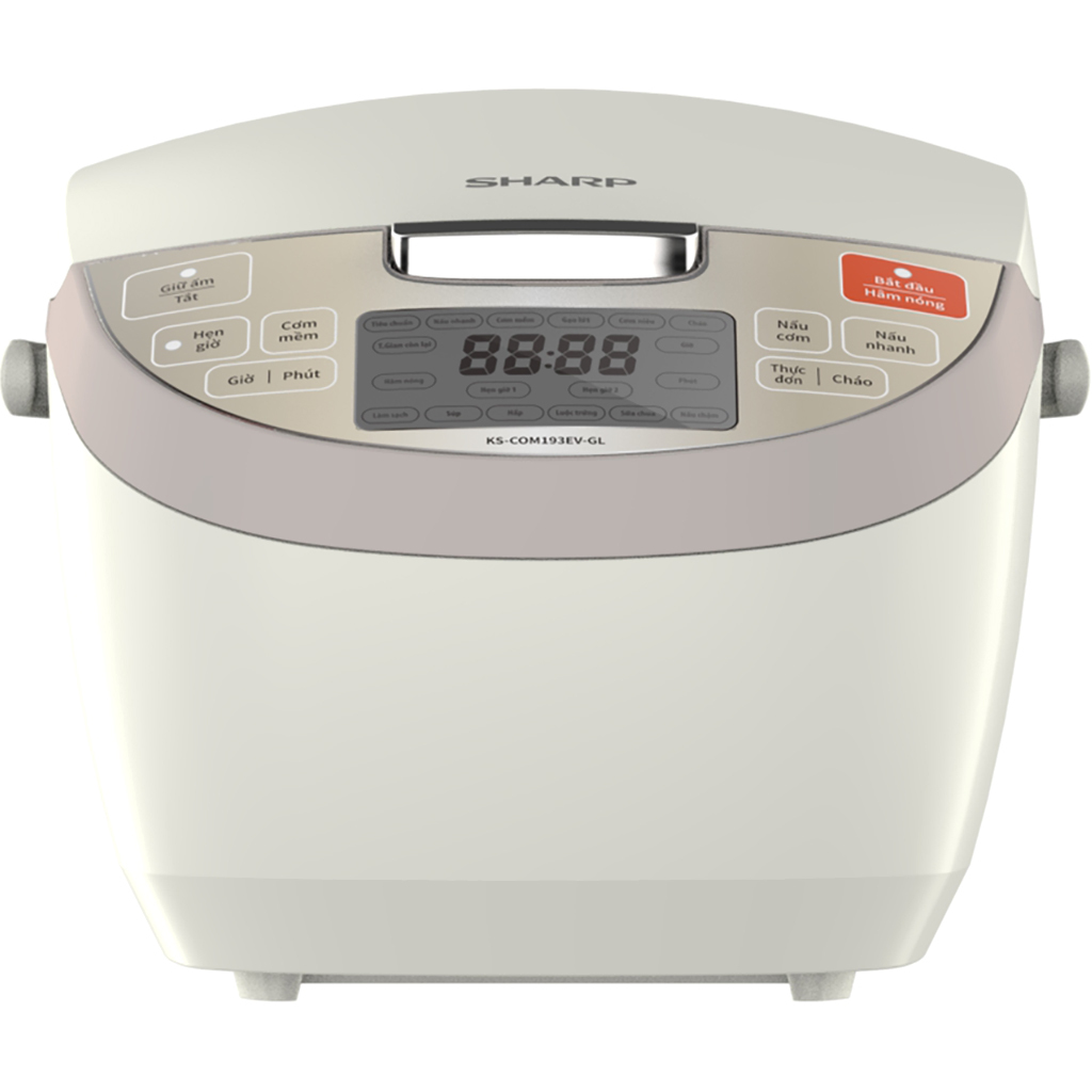 Nồi cơm điện tử Sharp 1.8 lít KS-COM193EV-GL Giá Rẻ, Chính Hãng | Nguyễn Kim