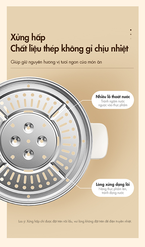 Nồi lẩu nướng đa năng Bear DHG-C40W2 Giá Rẻ, Chính Hãng | Nguyễn Kim