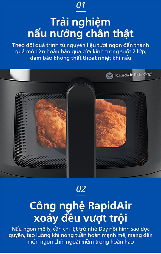 Nồi chiên không dầu Philips NA220/00 Giá Rẻ, Chính Hãng | Nguyễn Kim