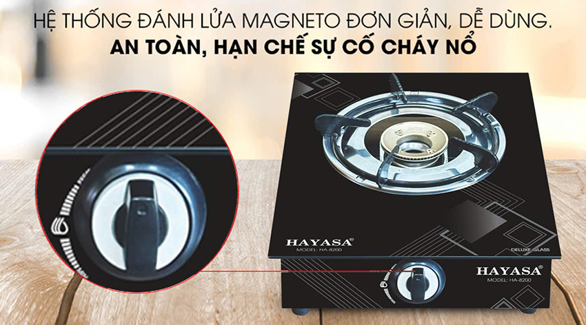 Bếp gas đơn Hayasa HA-8200 Chính Hãng, Giá Rẻ | Nguyễn Kim