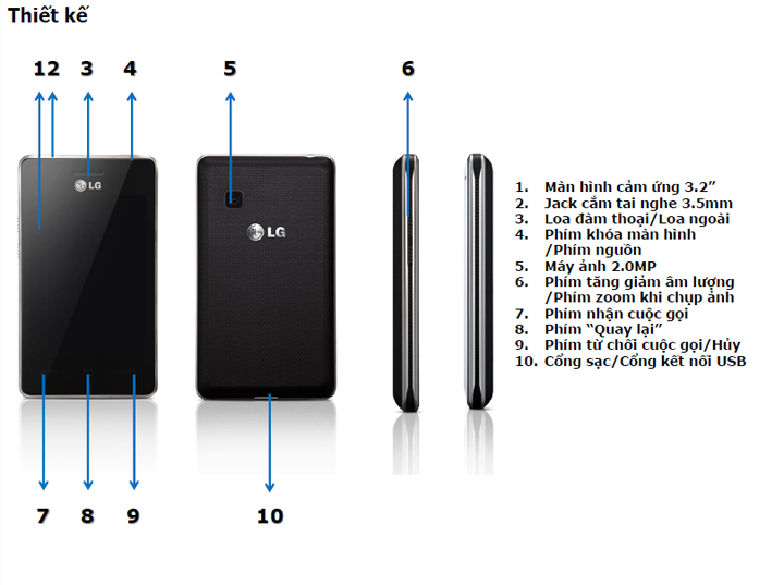 ĐTDĐ LG T375 BK - - Siêu thị điện máy Nguyễn Kim